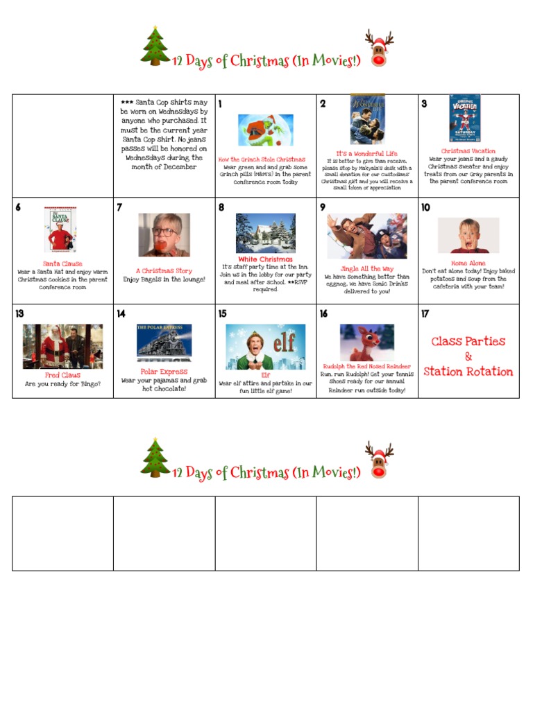 12 Days of Christmas | PDF | Santa Claus | Christmas