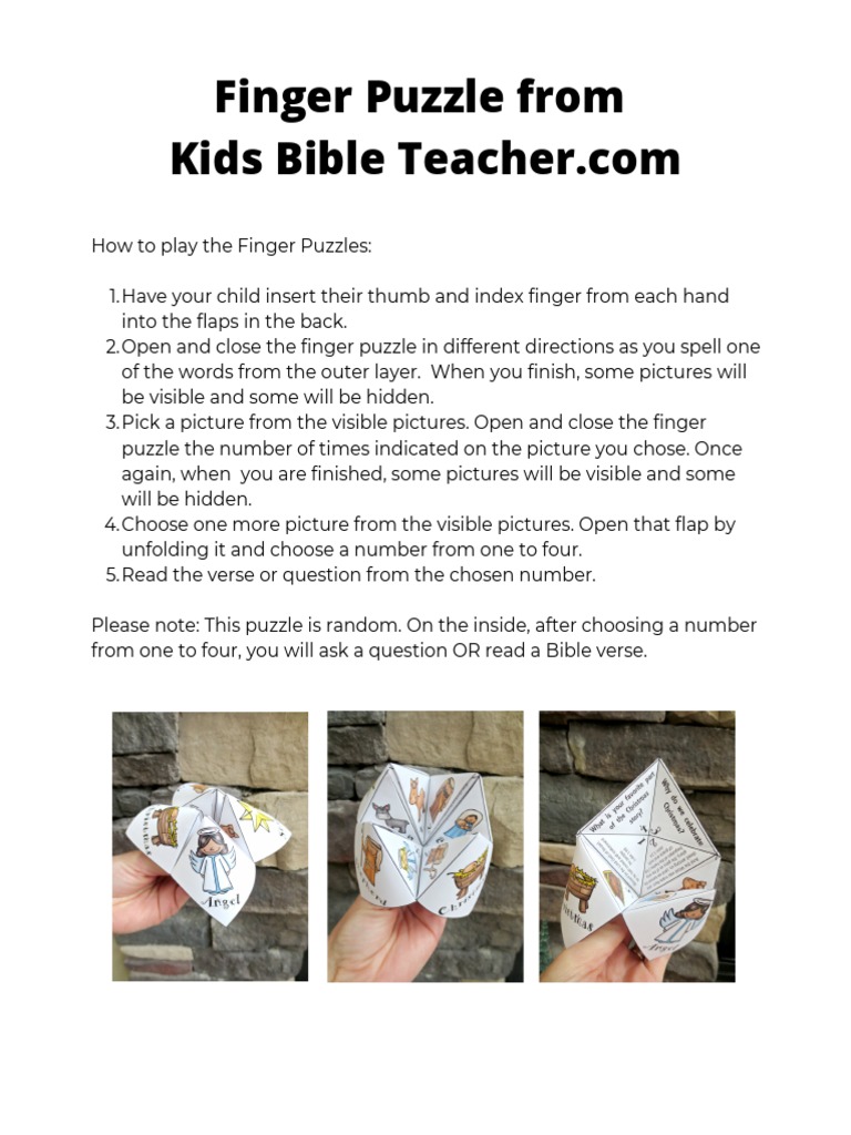 Christmas Finger Puzzle NIV | PDF
