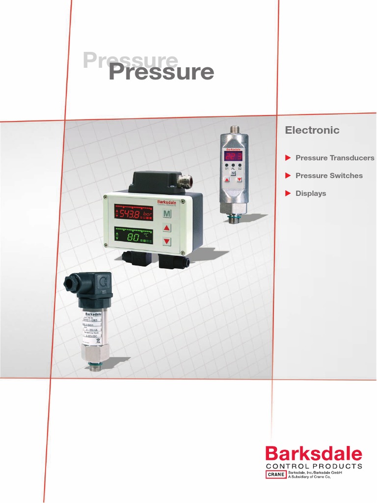 Barksdale Pressure Transducer Overview | PDF | Pressure Measurement ...
