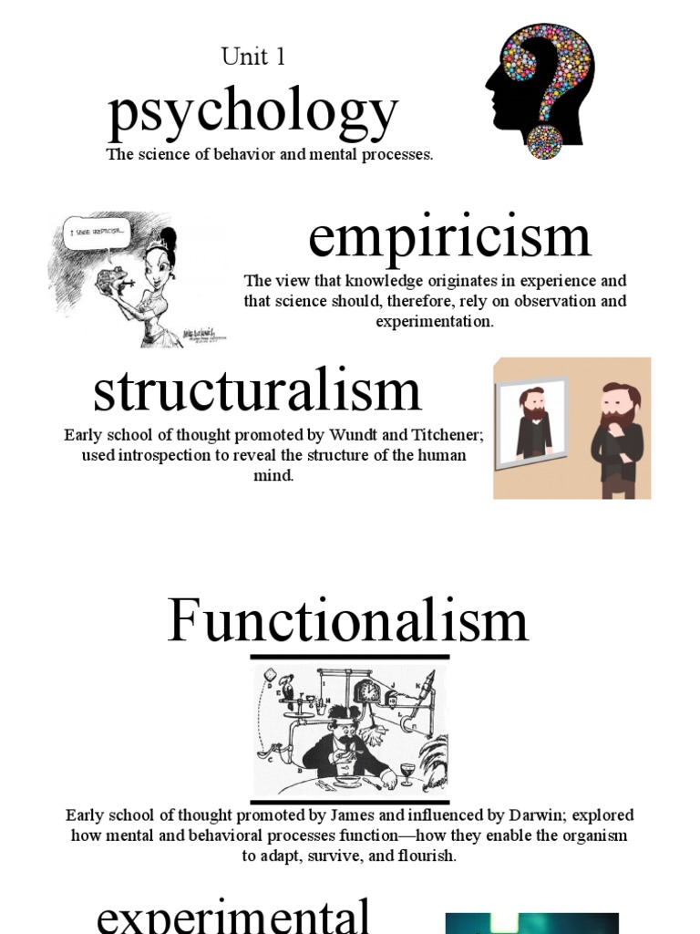Unit 01 Word Wall - History and Approaches | PDF | Psychology | Cognition