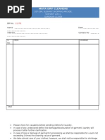 LNT - Duty Slip Format | PDF