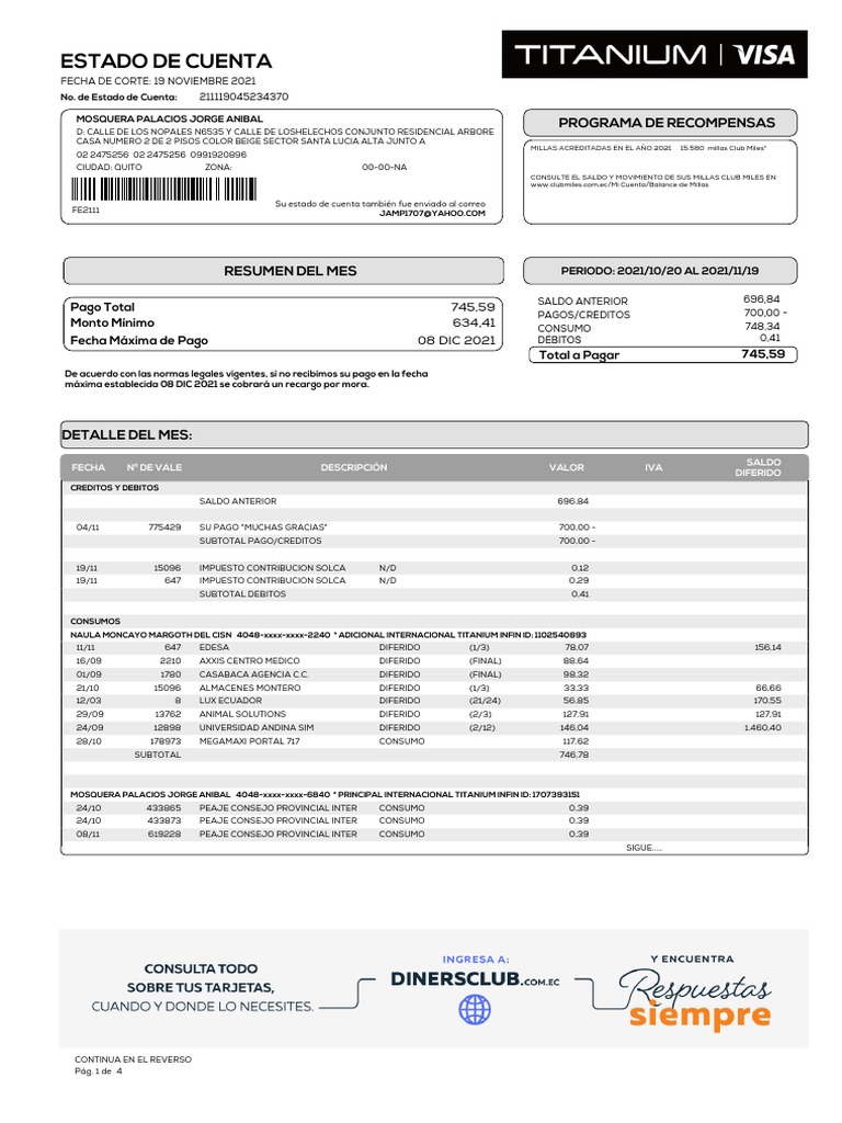 ComprobanteVirtual12 2021 | PDF | Tarjeta de crédito | Impuesto al valor agregado