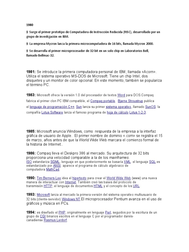 1981: Se Introduce La Primera Computadora Personal de IBM, Llamada ...