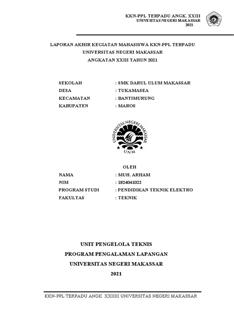 Laporan PPL Arham | PDF