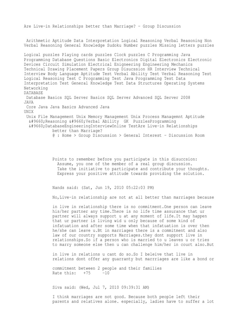 are-live-in-relationships-better-than-marriage-group-discussion-pdf