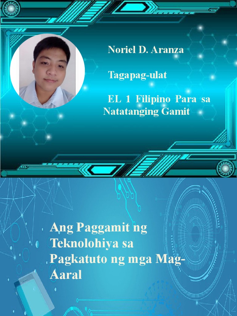 PAG UULAT NORIEL ARANZA EL 1 Filipino para Sa Natatanging Gamit | PDF