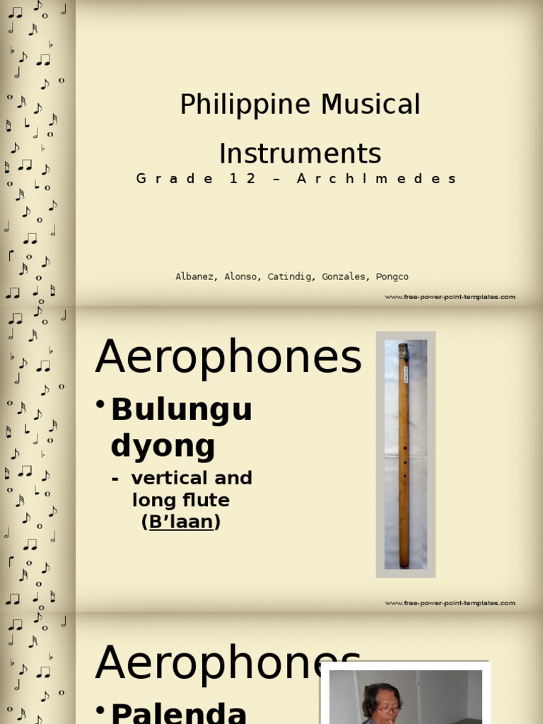 Philippine Chordophones and Aerophones | PDF | Foreign Language Studies ...