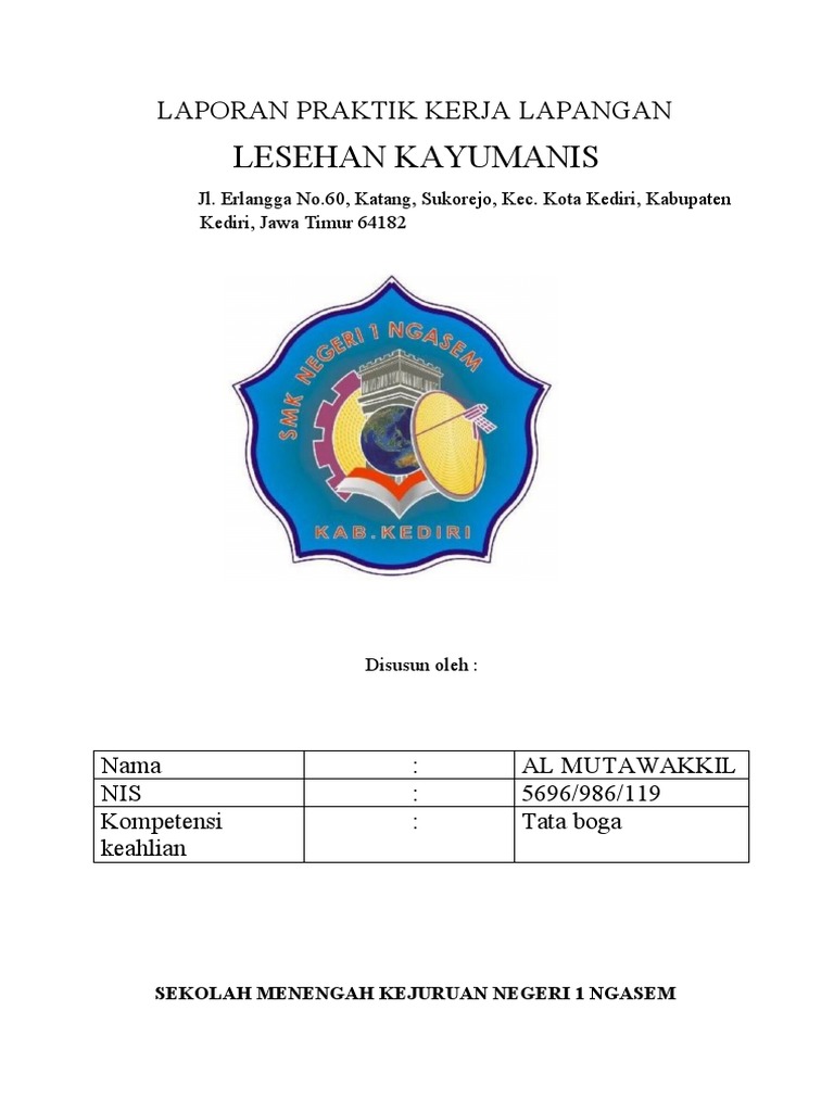 Laporan PKL Tata Boga SMK Ngasem | PDF