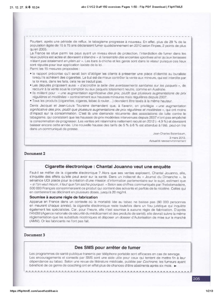 Abc C1 - C2 Dalf 150 Exercices Pages 1-50 - Flip PDF Download ...