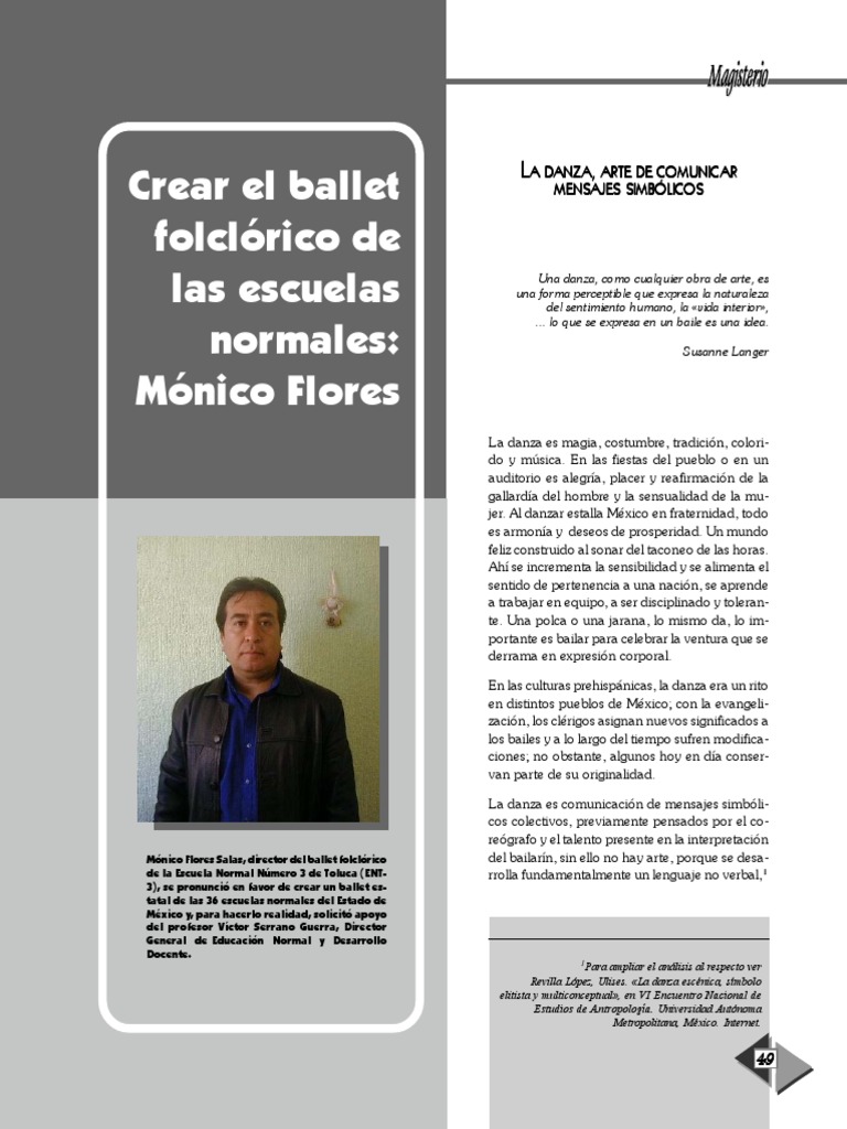 La Danza, Arte de Comunicar Mensajes Simbolicos, Susan Langer | PDF ...