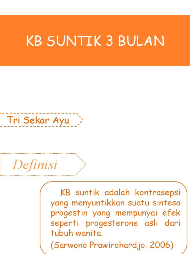 PPT KB Suntik 3 Bulan | PDF