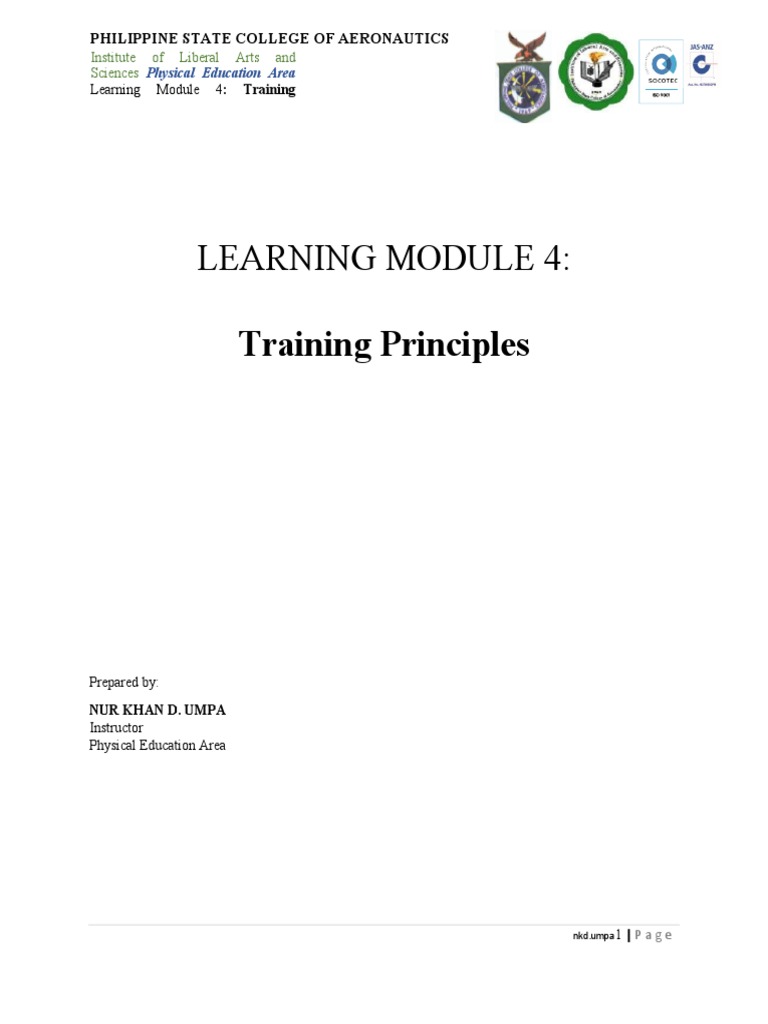 Learning Module 4 | PDF | Strength Training | Physical Fitness