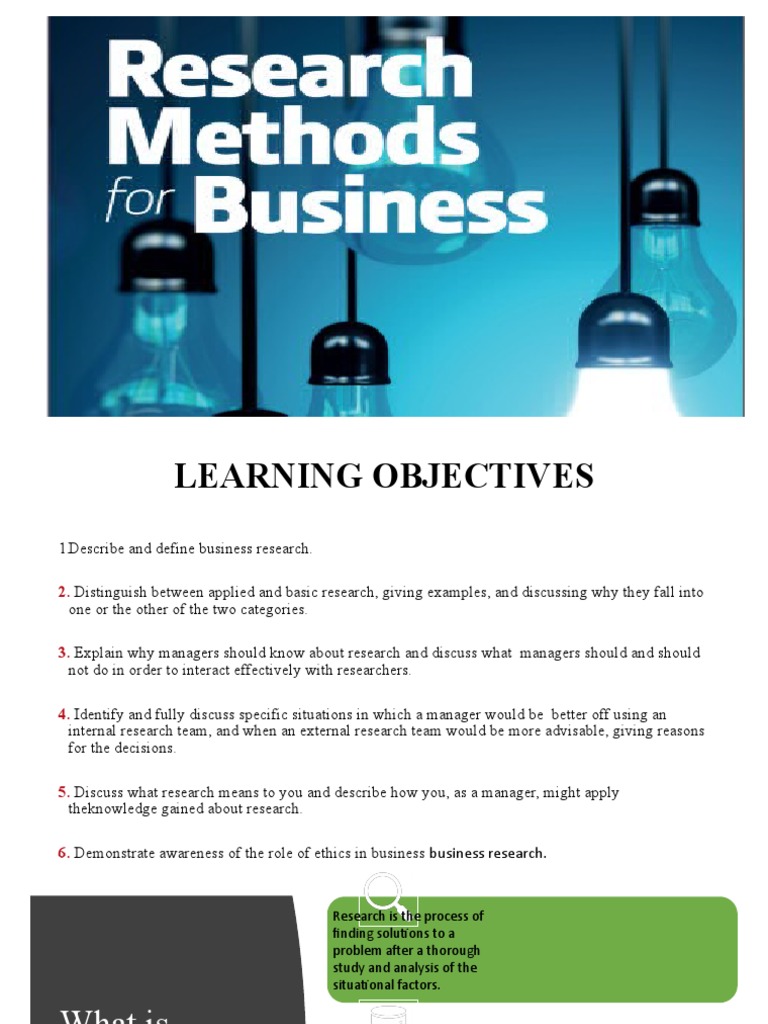 Chapter 1 Introduction Business Research Method-1 | PDF | Strategic ...