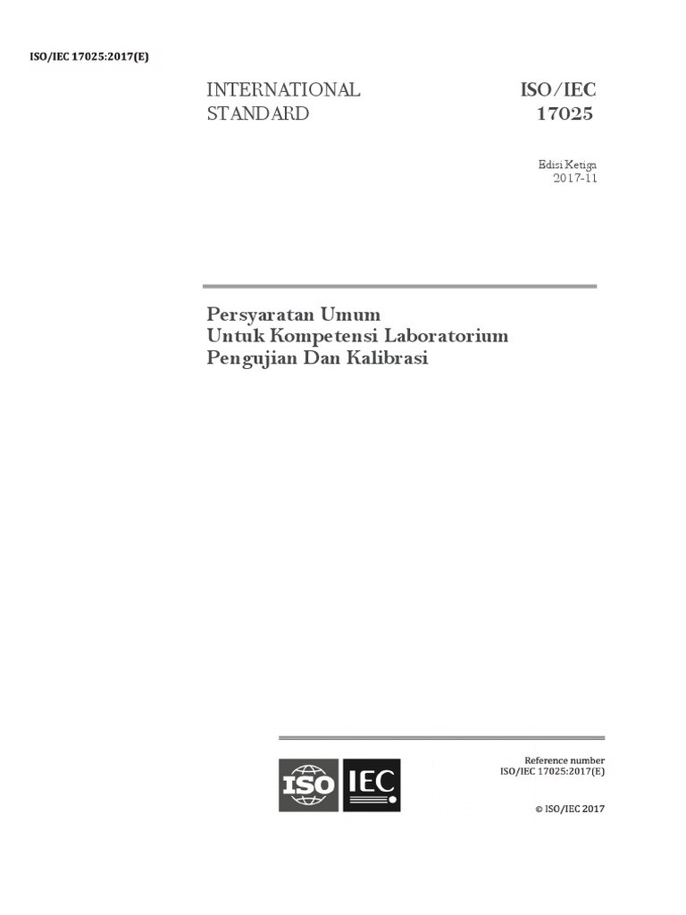 SNI - ISO 17025-2017 Indonesia | PDF
