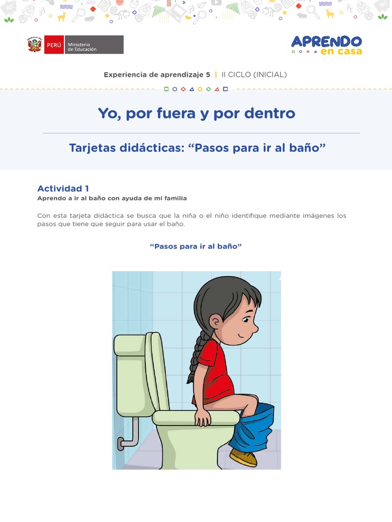 Exp5 Cebe Inicial Experiencia Recurso Pasos para Ir Al Bano | PDF