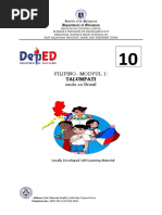 Filipino 10 SLMs 3rd Quarter Module 1 | PDF