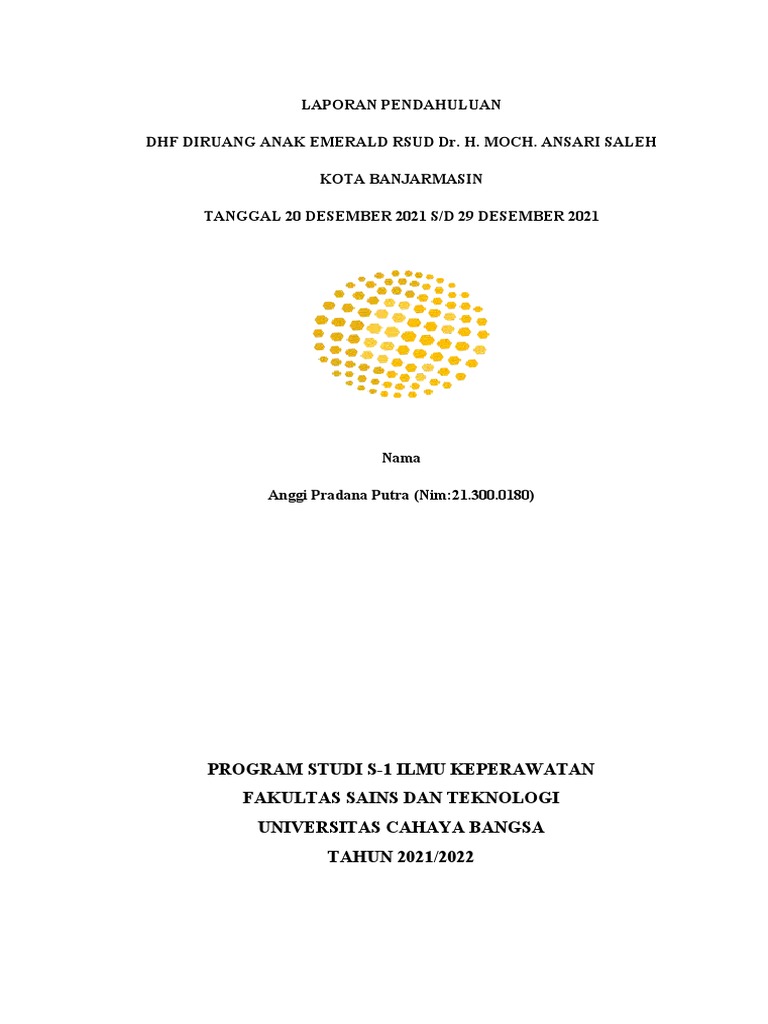 LP DHF Ruang Anak | PDF