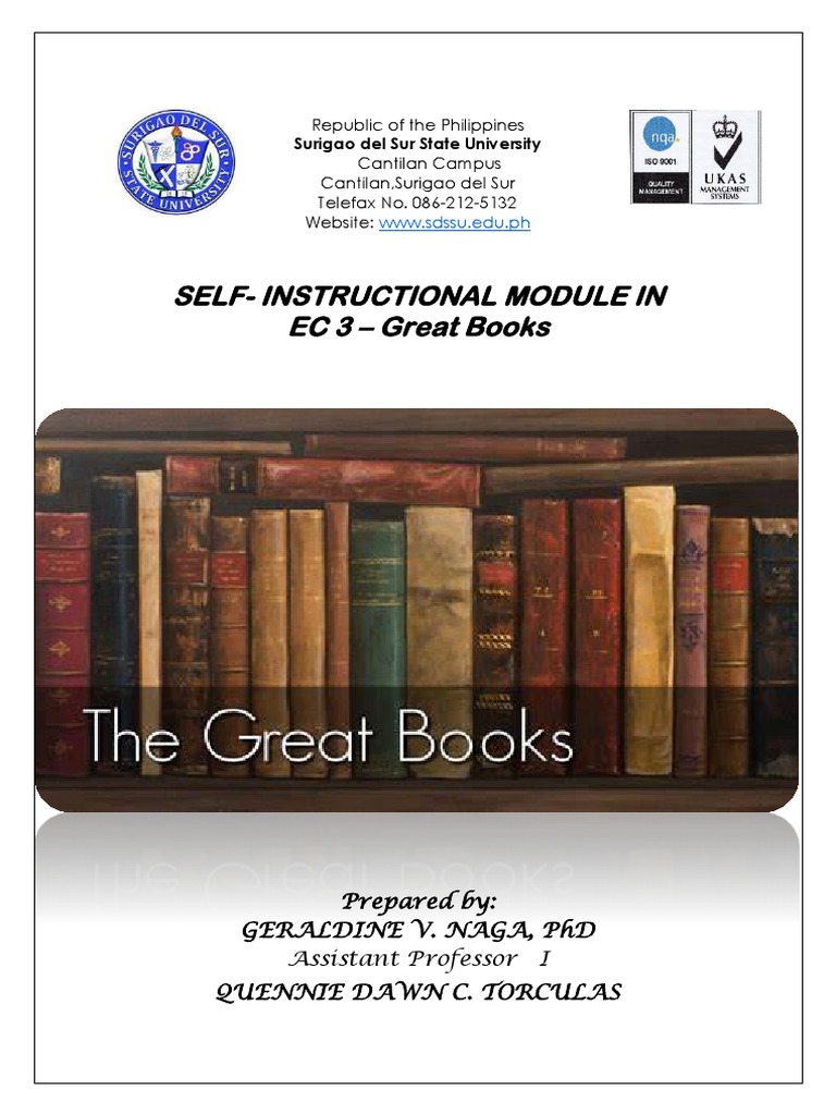 Great Books PreLim Module | PDF | Literary Criticism | Literary Theory