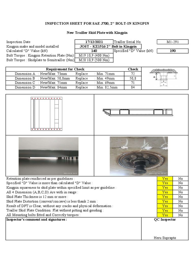 Inspection Report PT Linde | PDF | Technology & Engineering