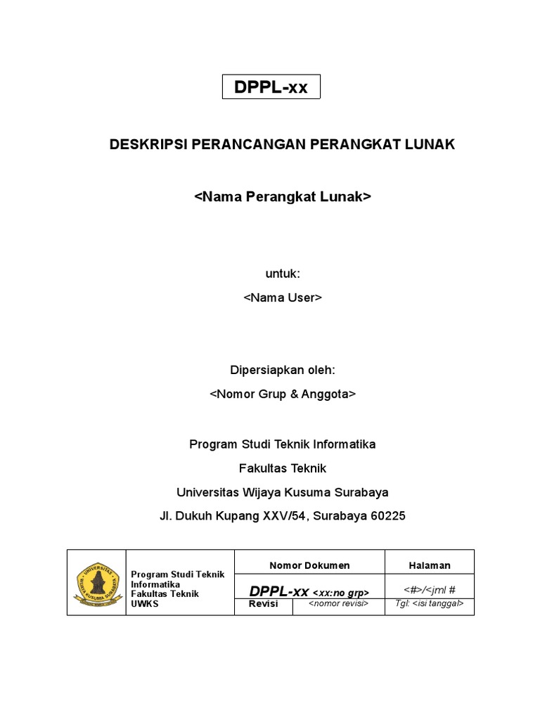 Template DPPL Terstruktur | PDF