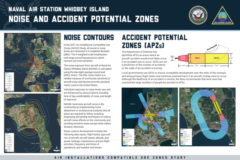 NASWI AICUZ Poster 4: Noise and Accident Potential Zones | PDF | Noise ...