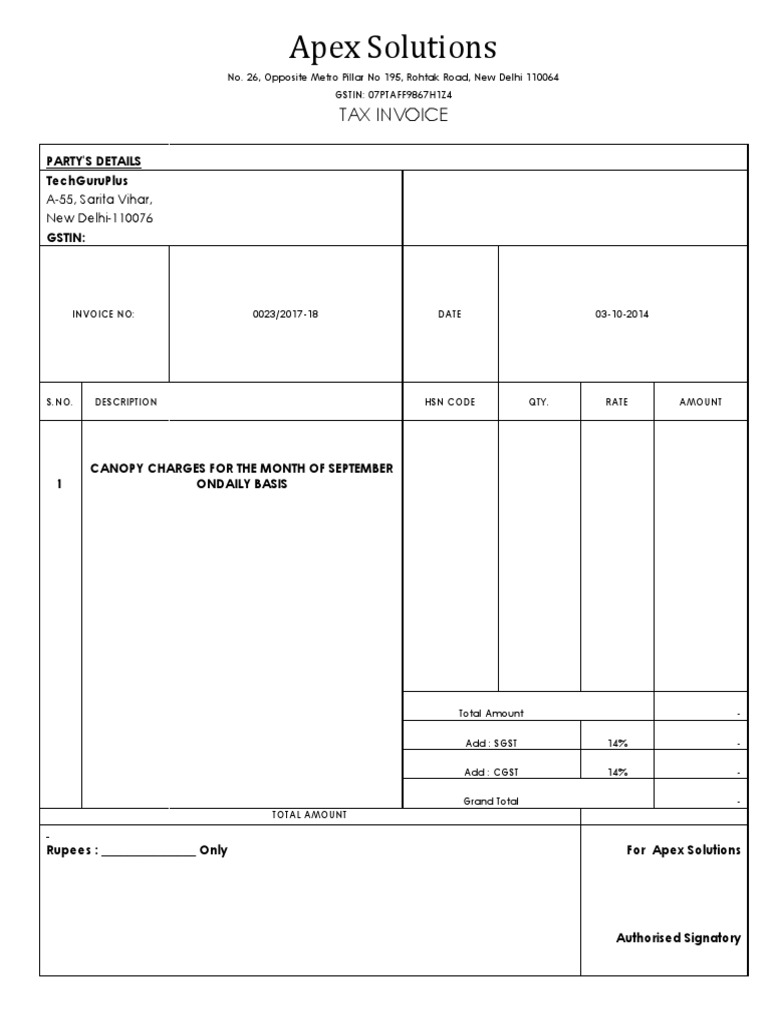 GST Invoice | PDF