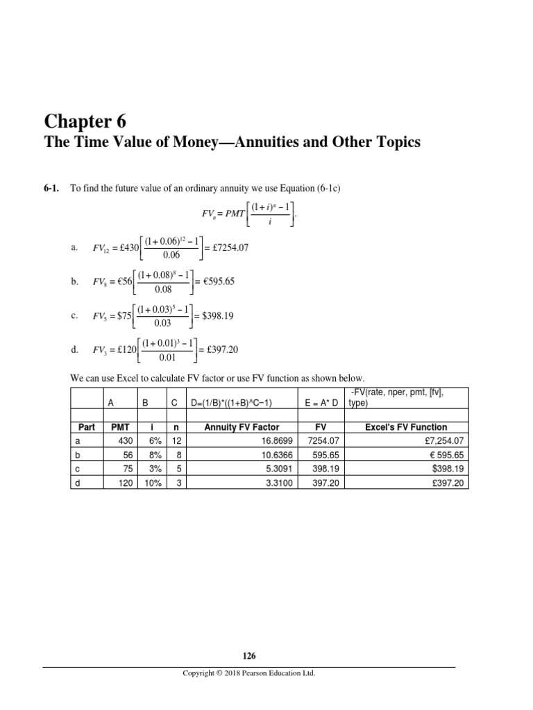 The Time Value of Money-Annuities and Other Topics: I FV PMT I FV | PDF | Present Value | Interest