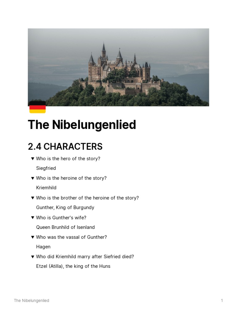 The Tragic Downfall of the Nibelungen: A Summary of the Plot and ...