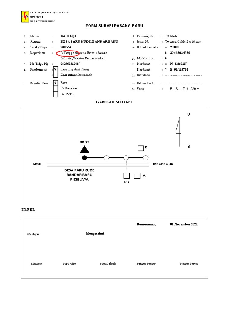 Form Survei PB BRN | PDF