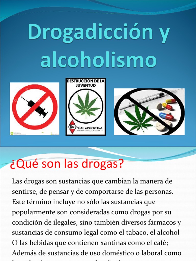 Drogadiccion y Alcoholismo-SEMANA 6-7 HP | Descargar gratis PDF | La dependencia de sustancias ...