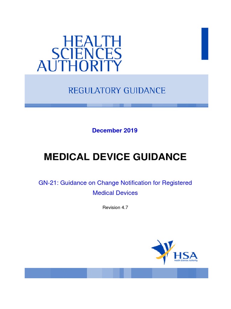 Change Notification for Medical Devices | PDF | Medical Device ...