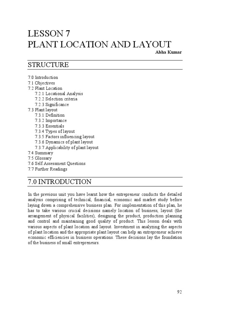 Case Study Plant Layout 1 | PDF | Factory | Retail