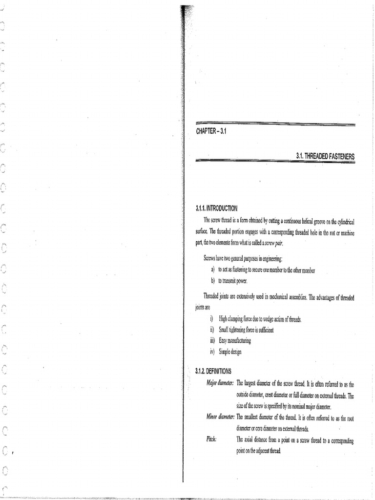 Threaded Joints | PDF