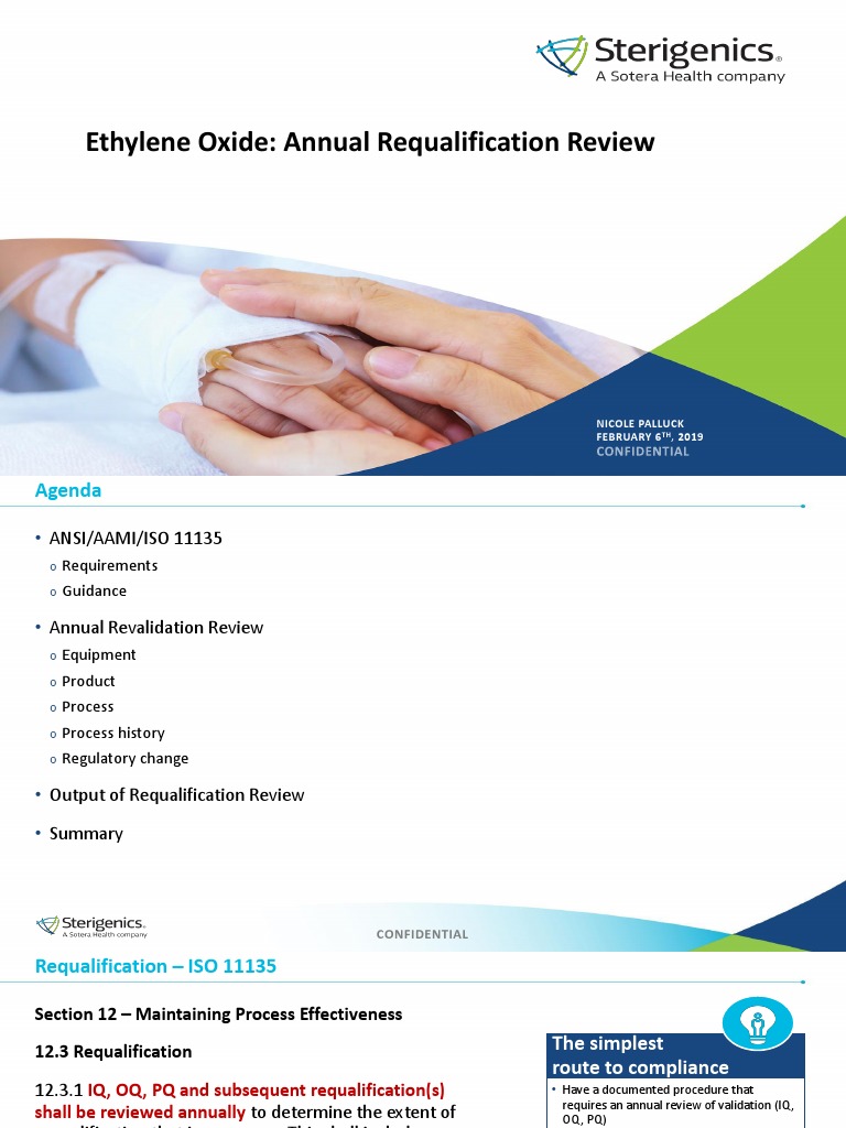 EO Annual Requalification Review | PDF | Sterilization (Microbiology ...