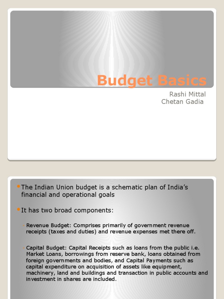 Indian Budget Overview and Deficits | PDF | Government Budget Balance ...