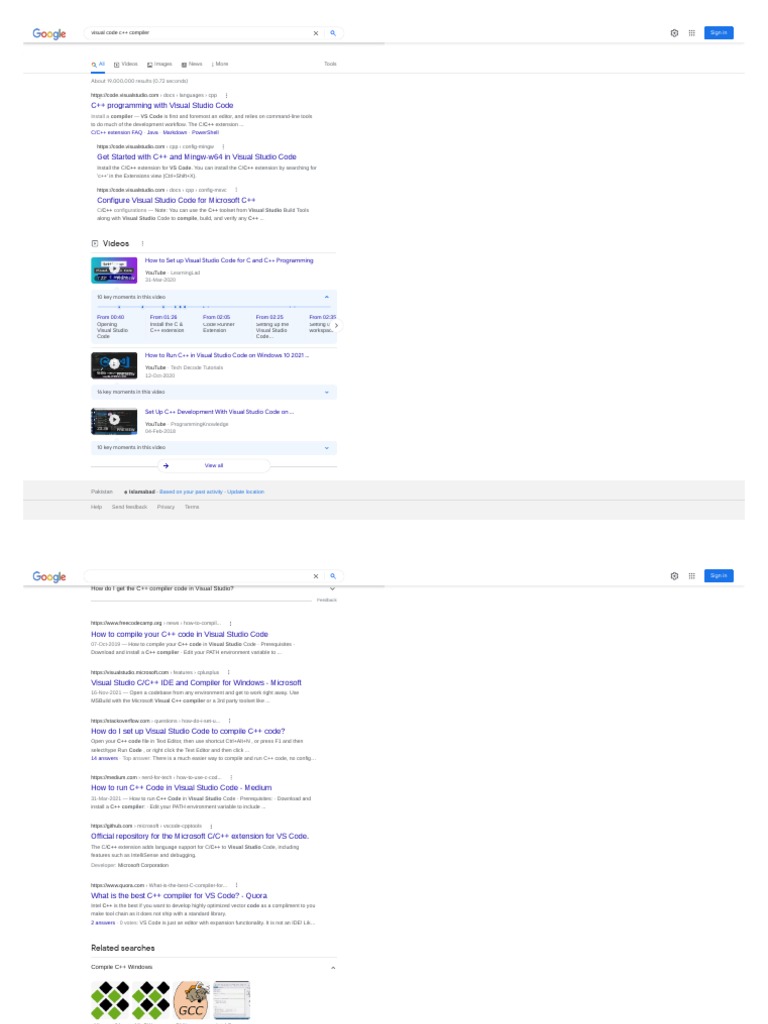 Visual Code C++ Compiler - Google Search | PDF | Microsoft Visual ...