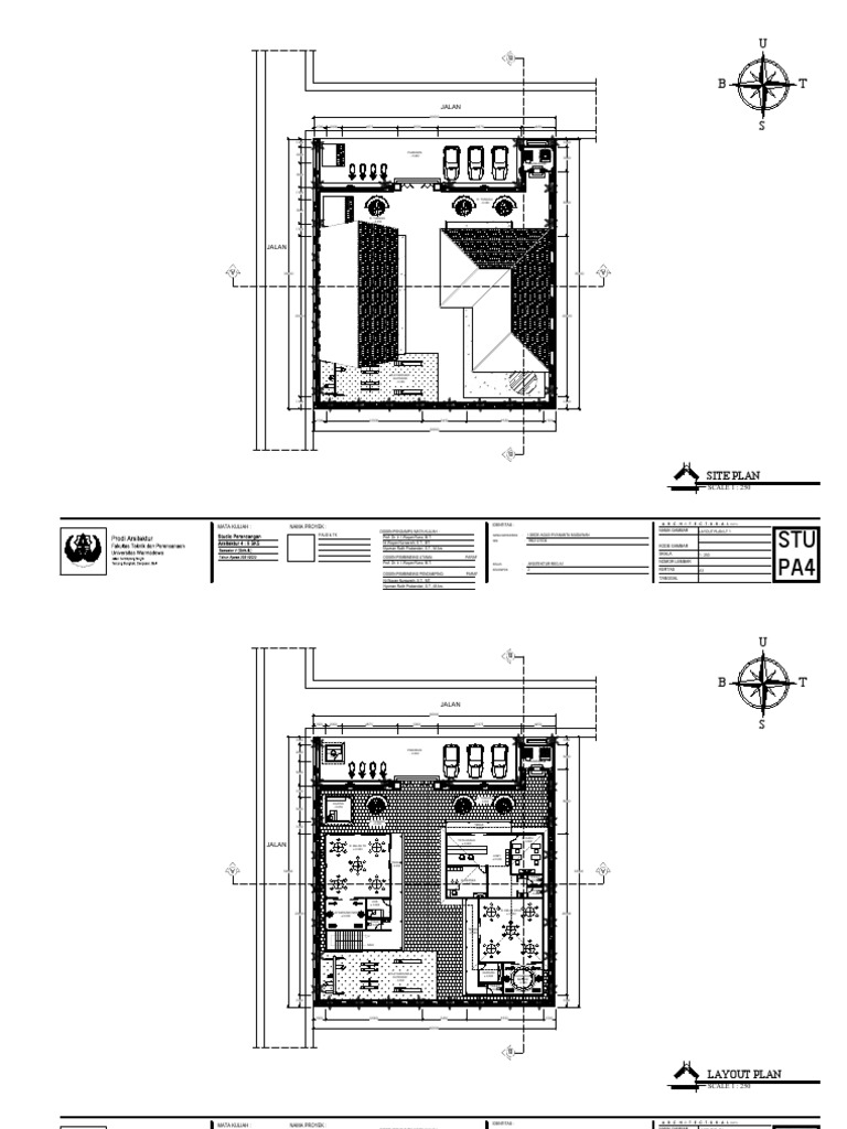 Contoh Print A3 untuk Proyek Arsitektur | PDF