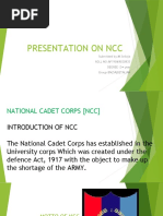 NCC Presentation | PDF | Military | Military Organization