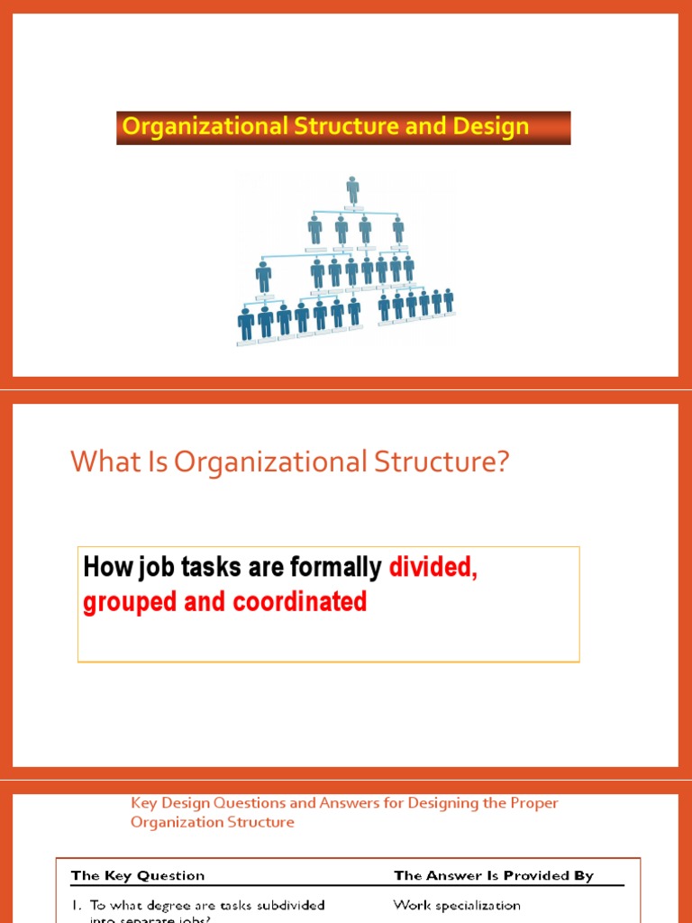 Organization Structure and Design | PDF | Organizational Structure ...
