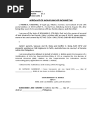 Affidavit of Non Enrollment | PDF | Social Science