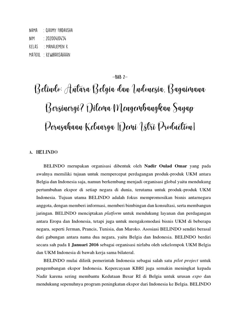 Belindo | PDF | Bisnis | Hukum