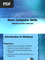 Basic Computer Skills | PDF | Computer Keyboard | Menu (Computing)