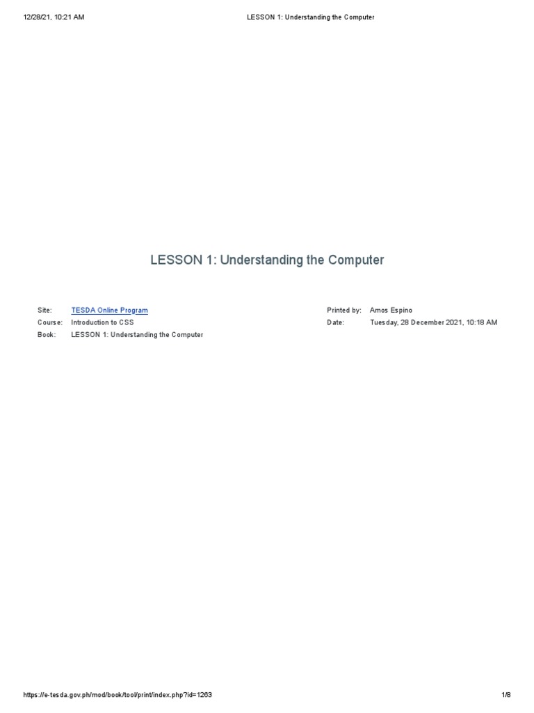 CSS Intro, Coc1-4 | PDF | Active Directory | Computer Hardware