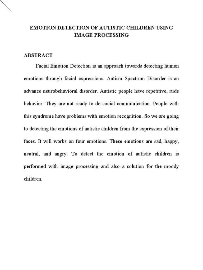 Child Autism Final Report | PDF | Matlab | Autism