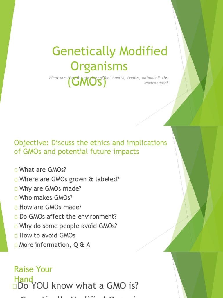 Genetically Modified Organisms (Gmos) : What Are They & How They Affect ...