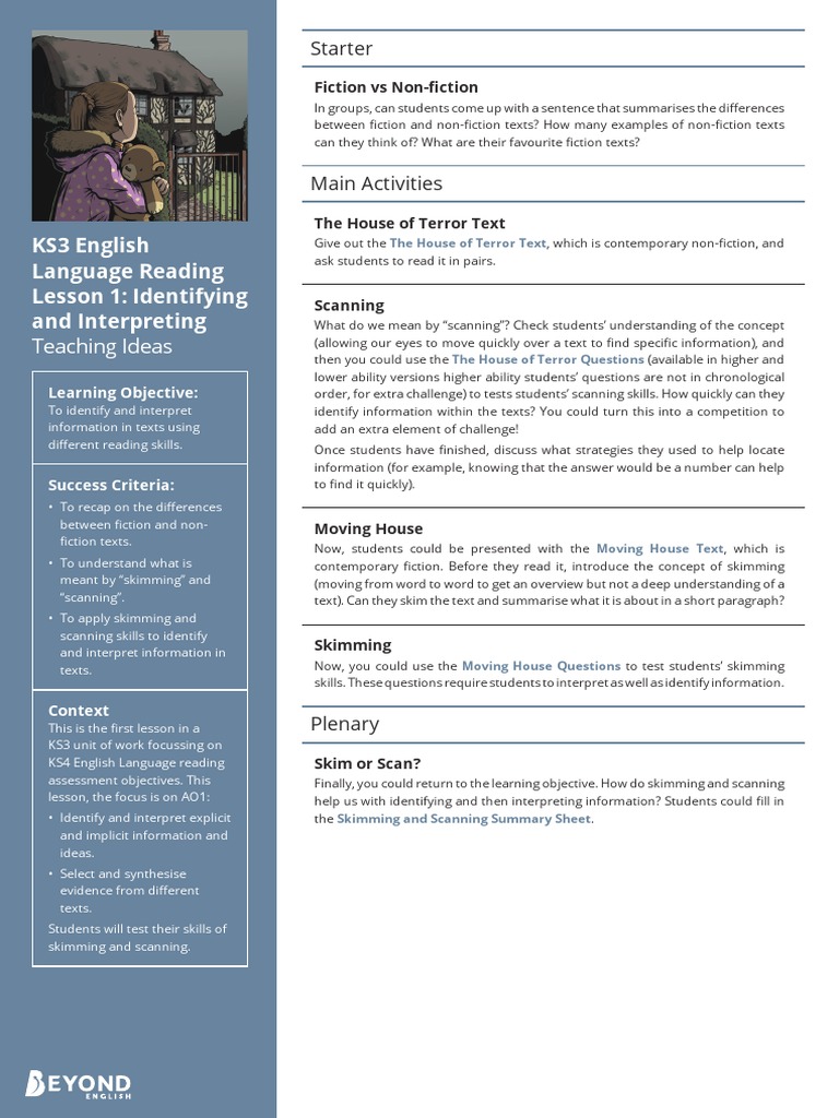 Ghost L1 Teaching Ideas | PDF | Speed Reading | Cognitive Science