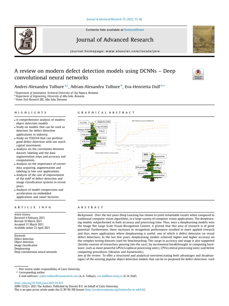 Journal of Advanced Research: Andrei-Alexandru Tulbure, Adrian ...