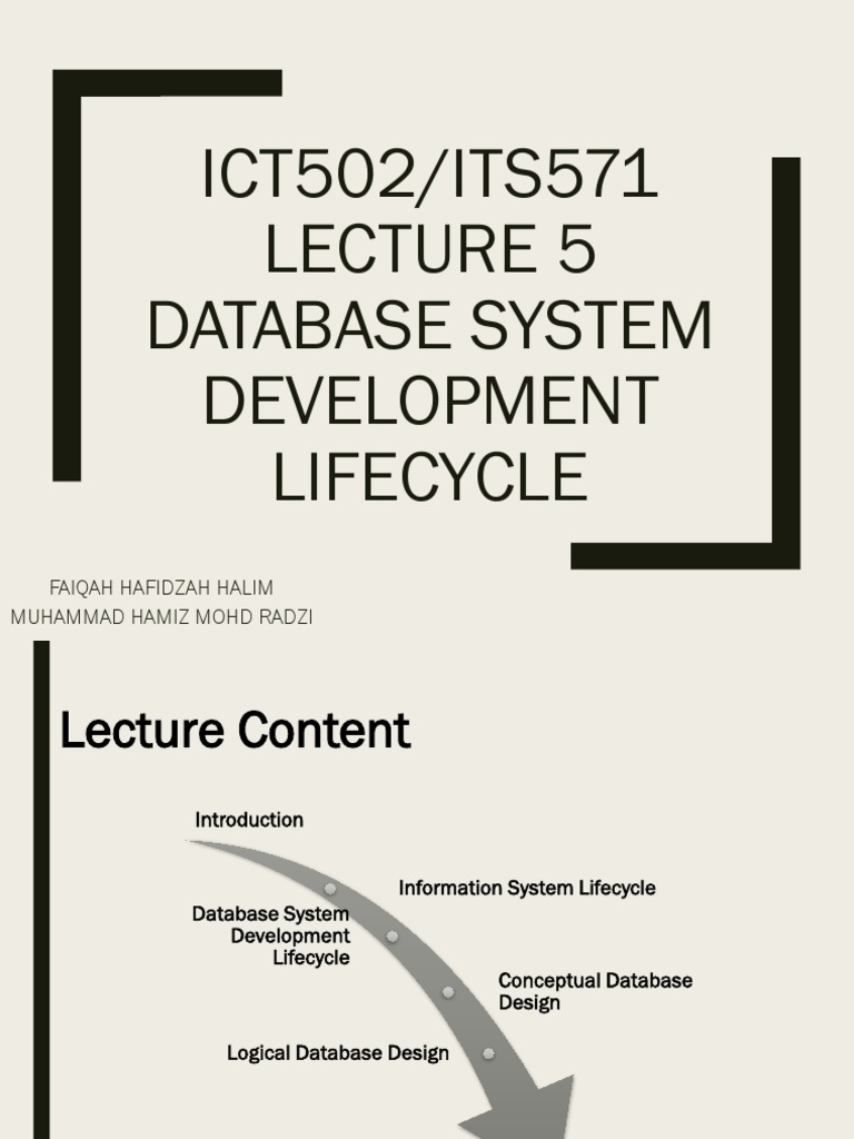 Lecture 5 - Conceptual, Logical & Physical DB Design | PDF | Databases | Relational Database