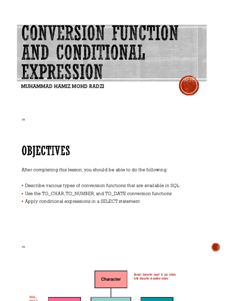 LAB 4 - Conversion Function and Conditional Expression | Download Free ...
