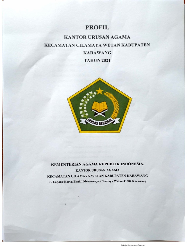 Profil KUA Ciwet | PDF